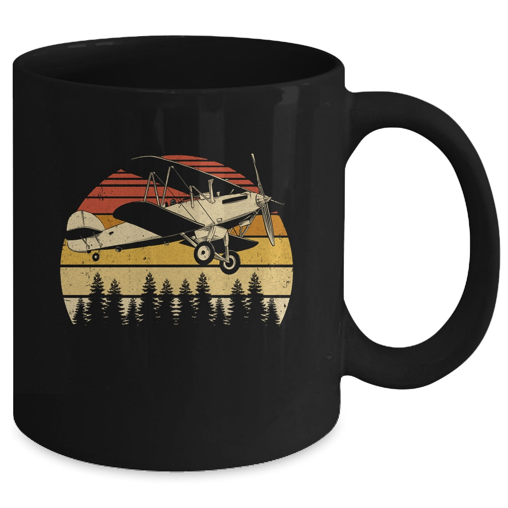 Aviator Pilot For Men Funny Retro Airplane Aviation Ceramic Mug 11oz ...