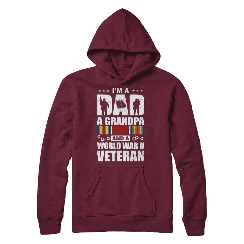 A Dad A Grandpa And A World War II Veteran Fathers Day Shirt & Hoodie ...