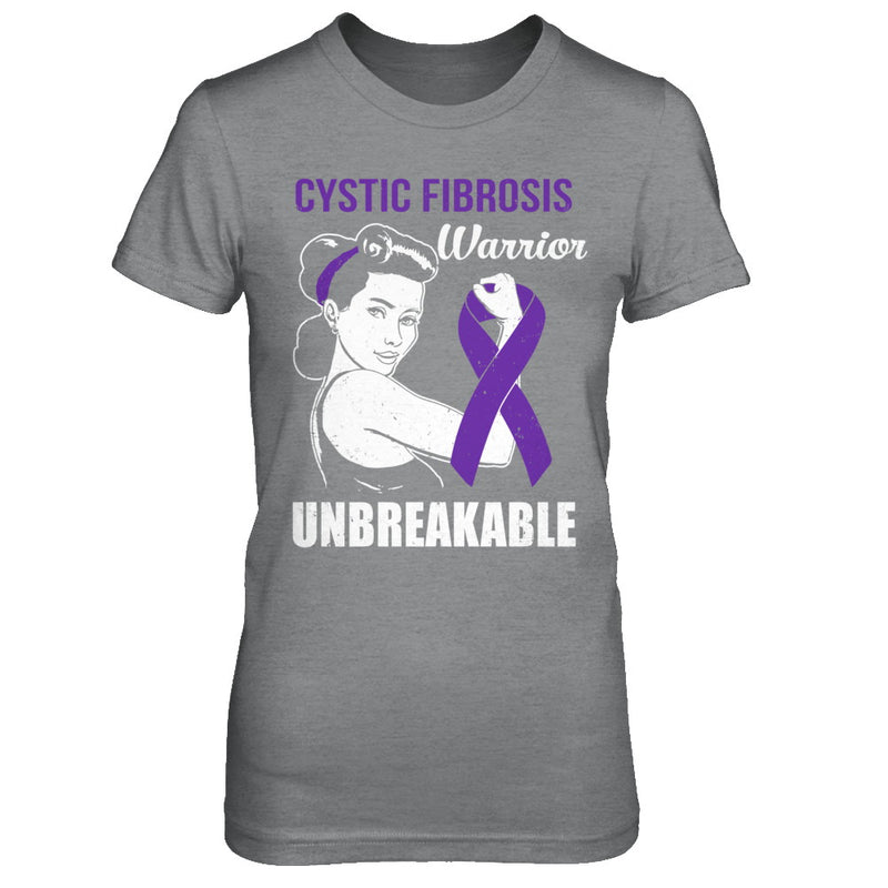 Cystic Fibrosis Warrior Unbreakable Cystic Fibrosis Awareness Shirt ...