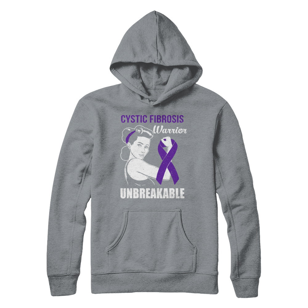Cystic Fibrosis Warrior Unbreakable Cystic Fibrosis Awareness Shirt & Hoodie - Teecentury.com