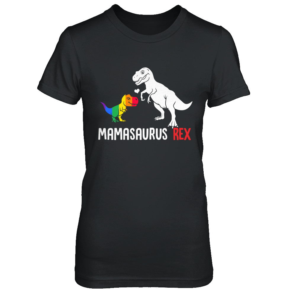 Mama Saurus Mamasaurus T-Rex Dinosaur LGBT Support Shirt & Hoodie ...