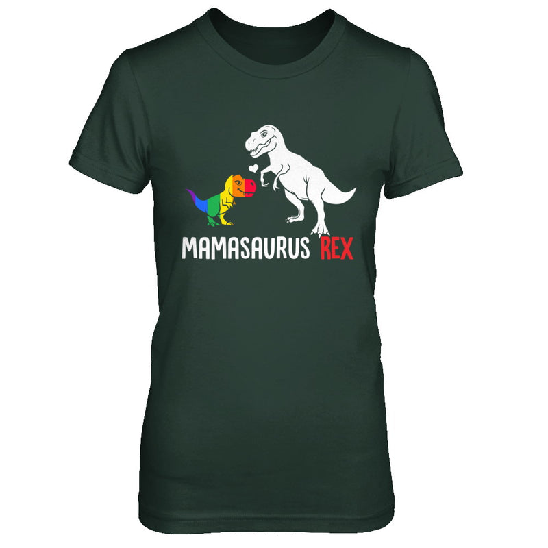 Mama Saurus Mamasaurus T-Rex Dinosaur LGBT Support Shirt & Hoodie ...