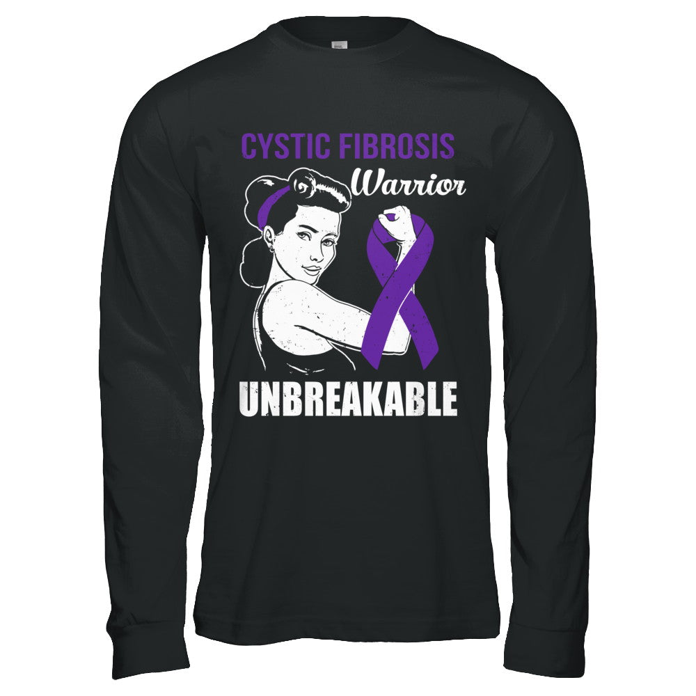 Cystic Fibrosis Warrior Unbreakable Cystic Fibrosis Awareness Shirt ...