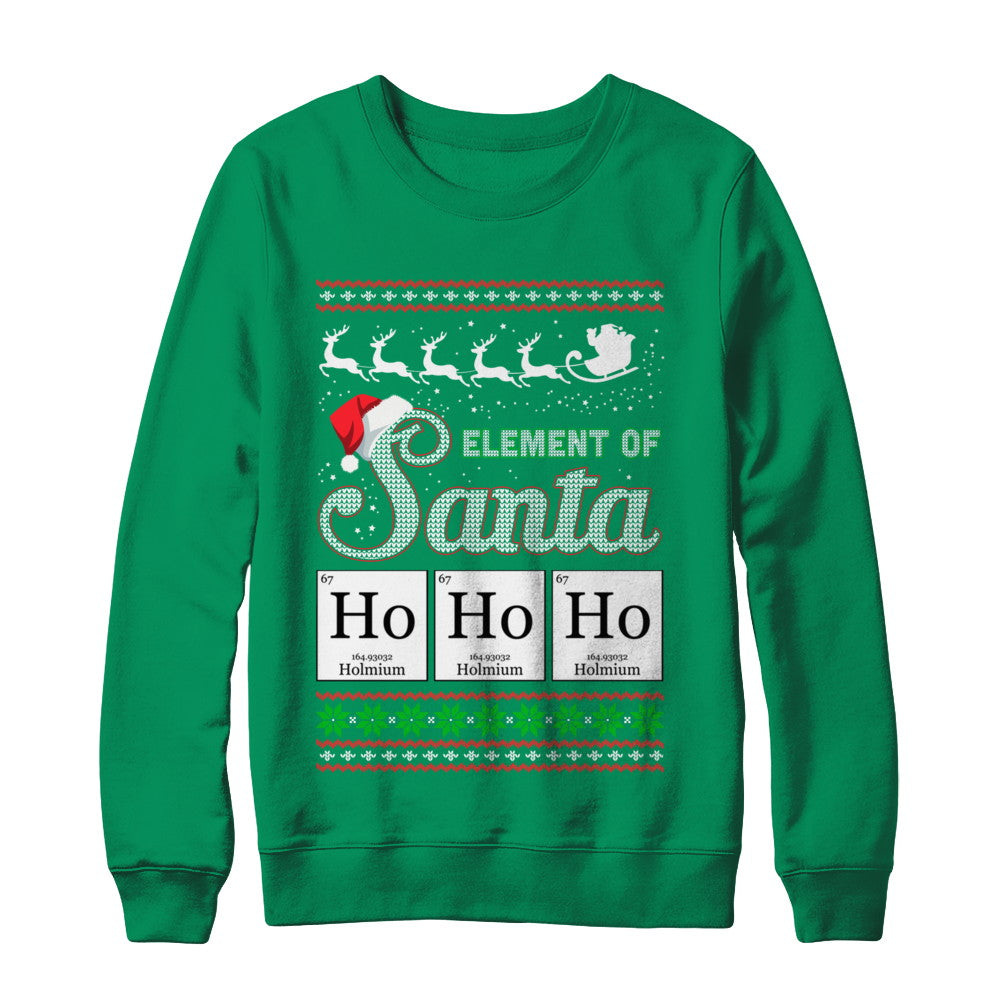Hohoho Element Of Santa Chemistry Christmas Shirt & Sweatshirt ...