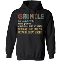 Gruncle For Great Uncles Definition Awesome Vintage Gift Shirt & Hoodie ...