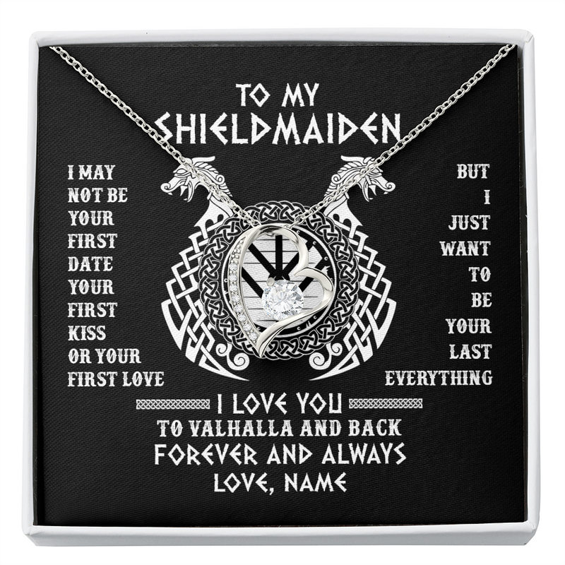 Personalized To My Shieldmaiden Necklace I Love You to Valhalla and ...