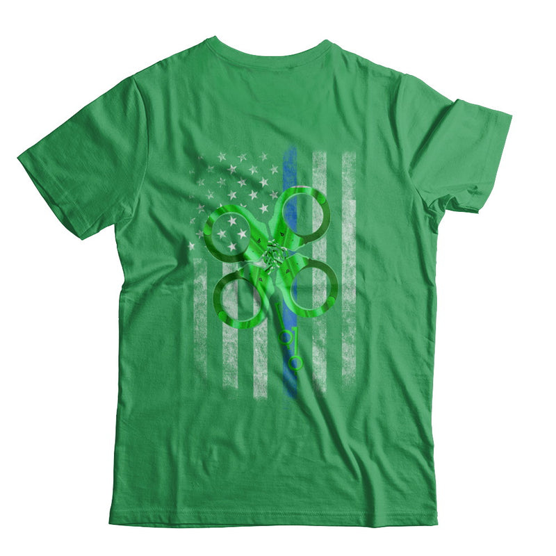 Thin Blue Line Happy St Patrick's Day Clover Police Shirt & Hoodie ...