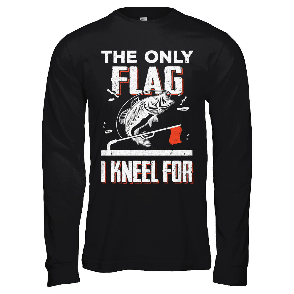 The Only Flag I Kneel For Wahoo ono Fish Fishing - Teecentury.com