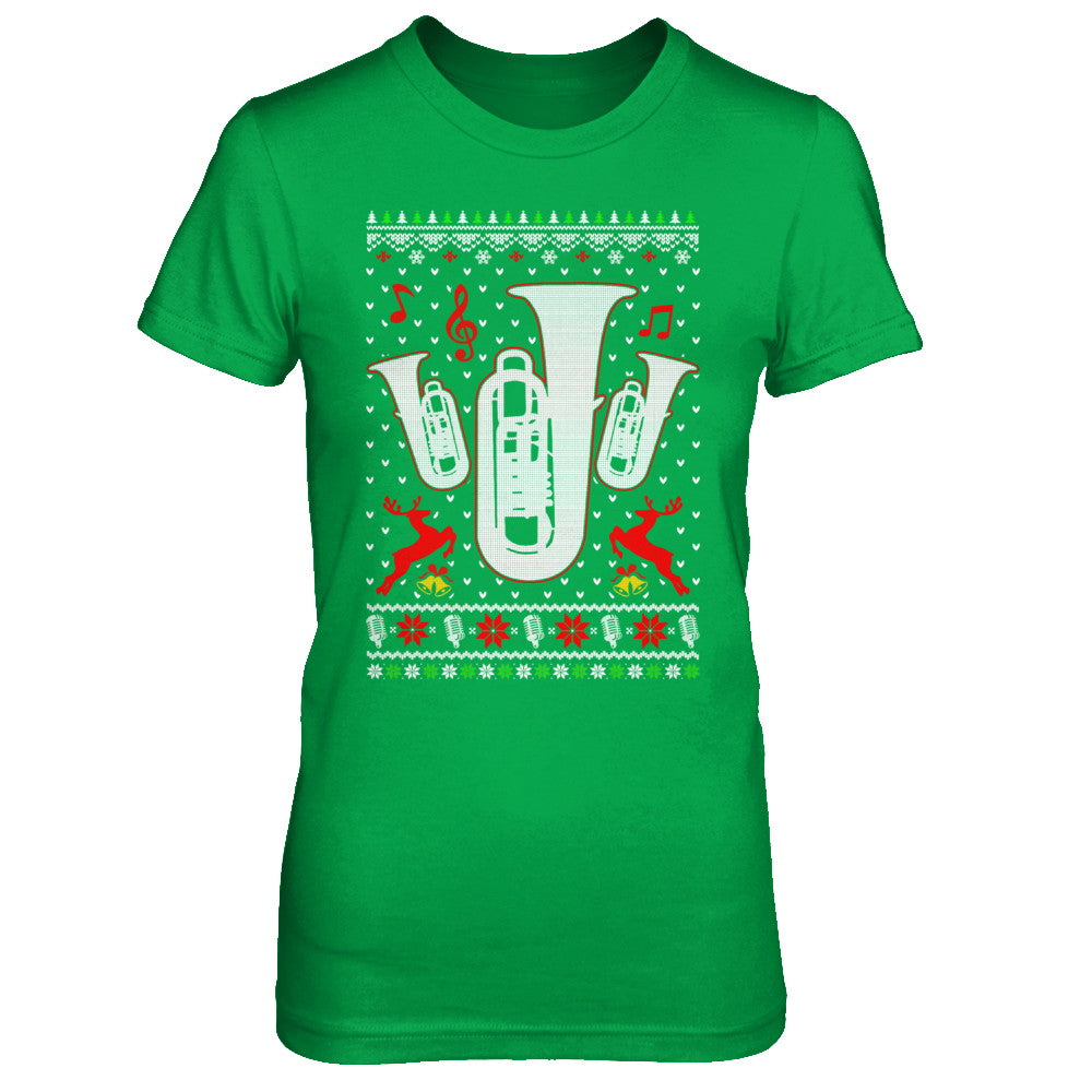 Santa Tuba Ugly Christmas Sweater Gifts Shirt & Sweatshirt - Teecentury.com