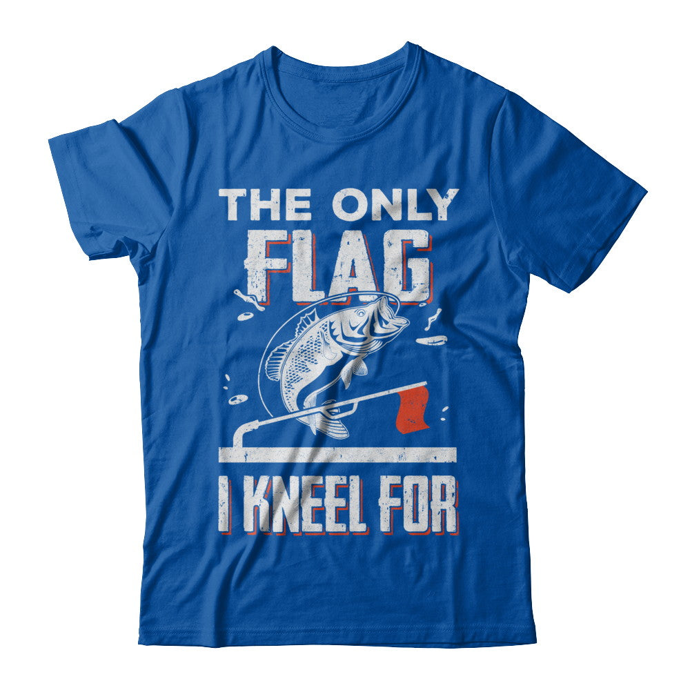 The Only Flag I Kneel For Wahoo ono Fish Fishing - Teecentury.com