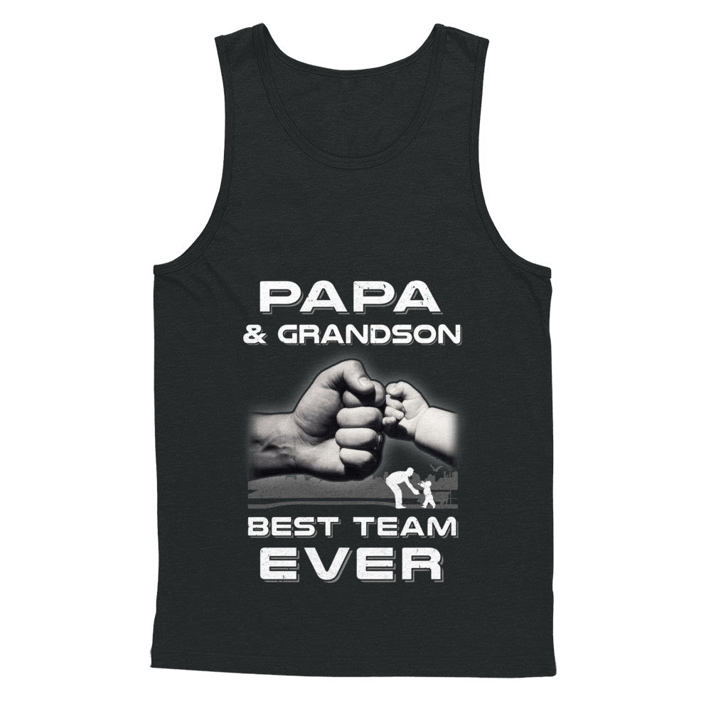 Papa And Grandson Best Team Ever Fathers Day Shirt & Hoodie ...